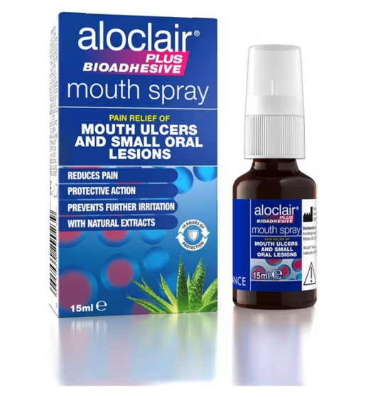 Aloclair Plus Mouth Ulcer Spray 15ml - Dennehy's Cross Pharmacy - Cork